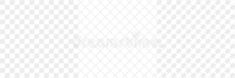 Set of 3 Seamlessly Repeatable, Repetitive Geometric Pattern ...