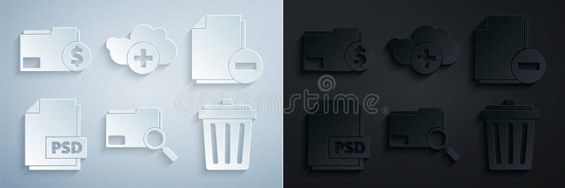 Set Search Concept with Folder, Document Minus, PSD File Document ... Set Search Concept with Folder, Document Minus, PSD File Document ...