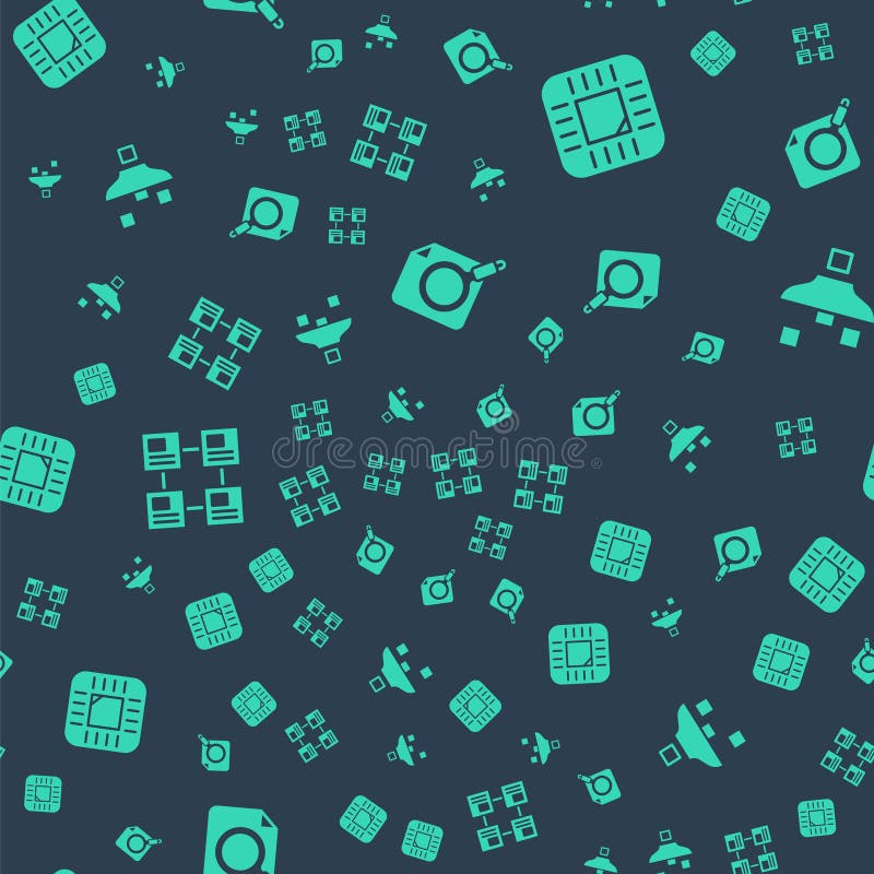 Set Search Concept With Folder Processor Cpu Hierarchy Organogram Chart And Filter Setting On