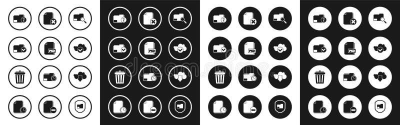 Set Search Concept with Folder, PSD File Document, Document and Check ... Set Search Concept with Folder, PSD File Document, Document and Check ...