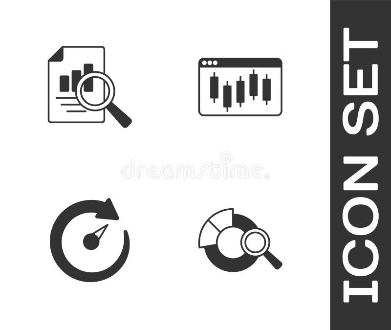 Set Search Data Analysis, Document with Graph Chart, Digital Speed ... Set Search Data Analysis, Document with Graph Chart, Digital Speed ...