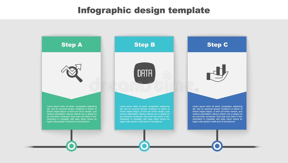 Set Search Data Analysis, Data and Pie Chart Infographic. Business ...