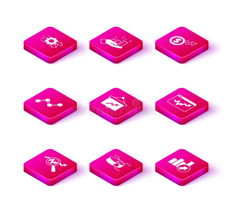 Set Search Data Analysis, Pie Chart Infographic, Graph, Board with, Financial Growth, Dollar and ...