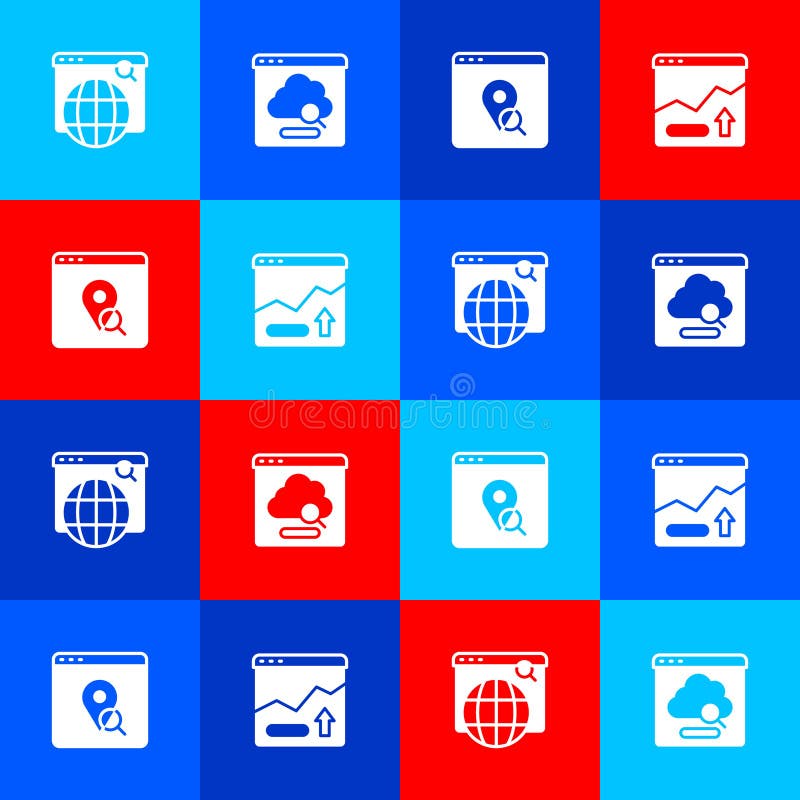 Set Search Engine, Cloud Technology Data Transfer, Infographic of City ...