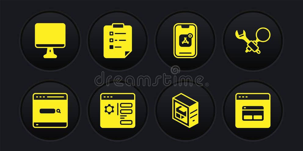 Set Search Engine Debugging Browser Setting Computer Mobile Apps Clipboard With Checklist