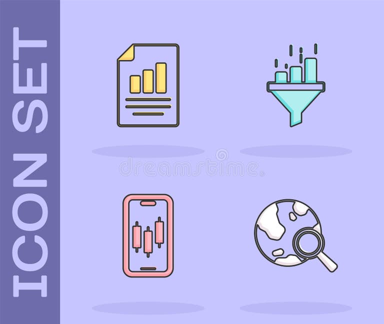 Chart Mobile Stock Trading Search Globe Stock Illustrations – 103 Chart ...