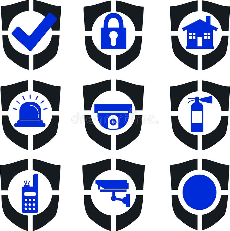 A Set of Security Elements for the Premises, an Alarm System. Stock ...