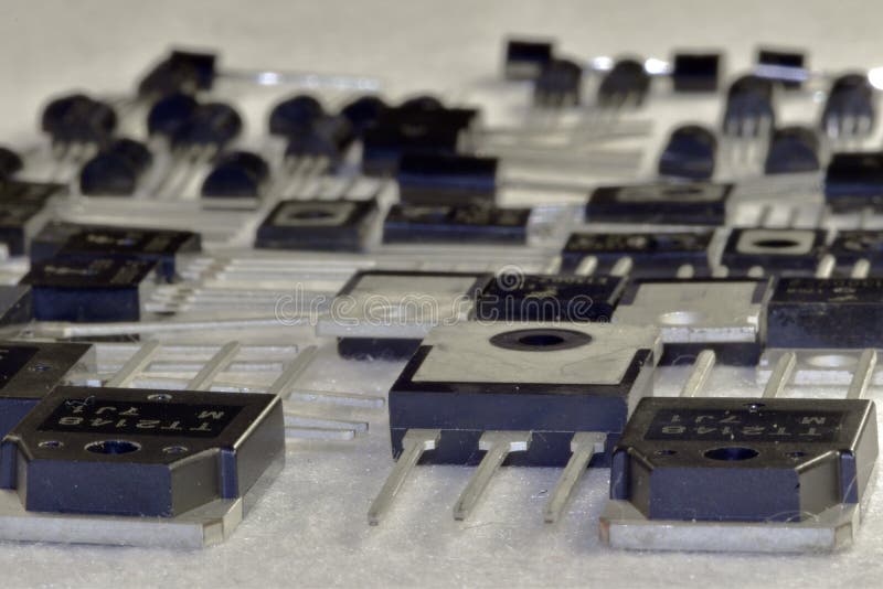 A Set of Semiconductor Triodes Located on a Plane in a Specific Order ...