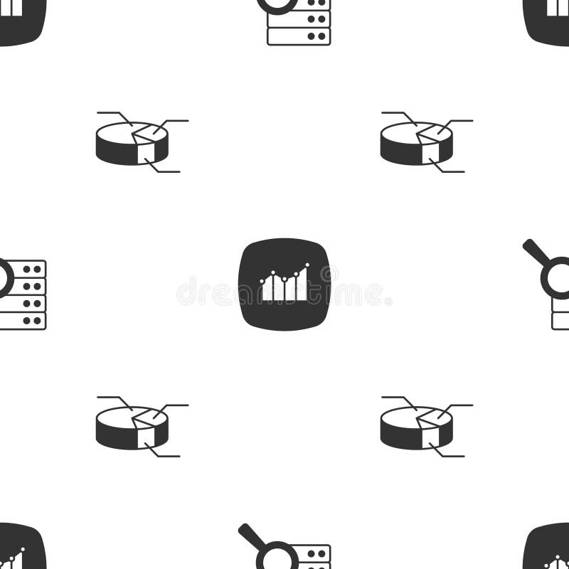 Set Server, Financial Growth and Pie Chart Infographic on Seamless ...