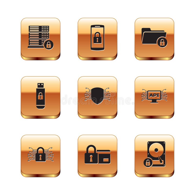 Lock. Cyber Security. Padlock with Keyhole Icon Made with Binary Code ...