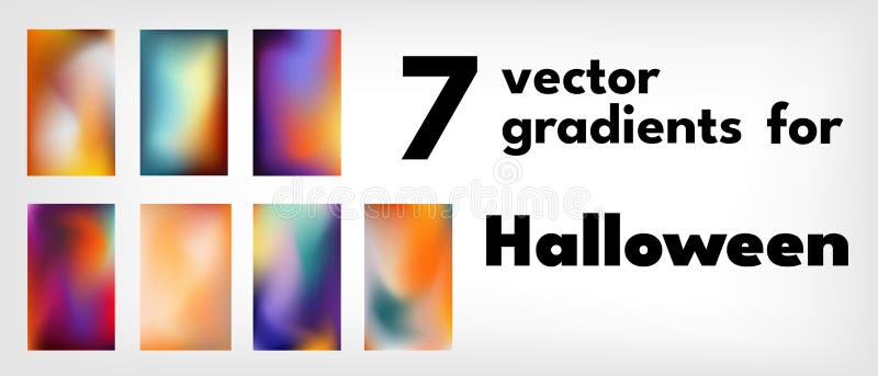 Gradient Halloween Colors Stock Illustrations – 312 Gradient Halloween ...