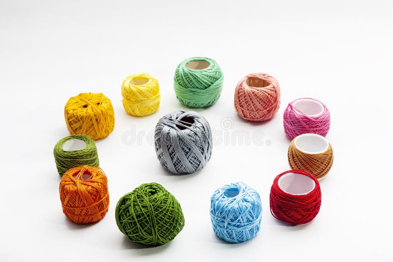 609 Different Color Spools Thread Textile Industry Background Stock ...