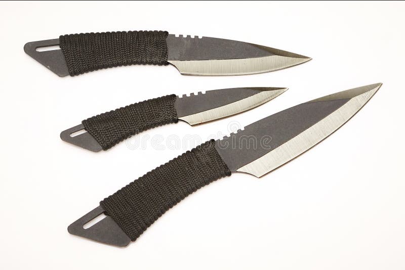 Several Knives are on the Table. Various Knives on the Table. Knives ...