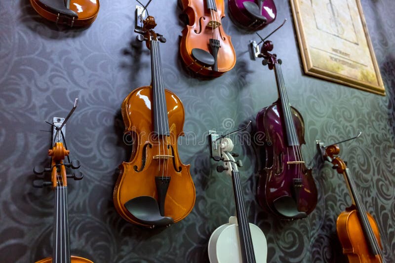 Violins Different Colors Stock Photos - Free & Royalty-Free Stock ...