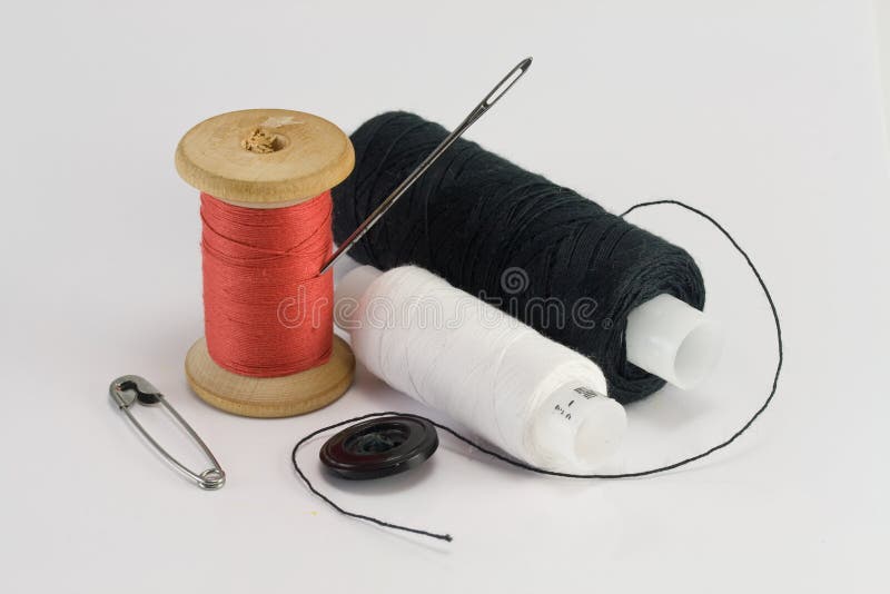 Set for sewing stock image. Image of cotton, sewing, white - 7969041