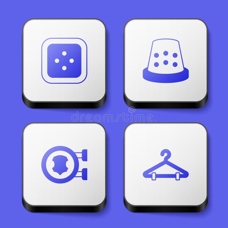 Set Sewing Button for Clothes, Thimble Sewing, Leather and Hanger ...