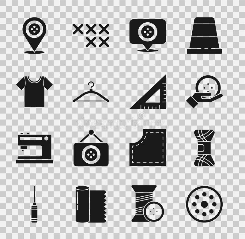 Set Sewing Button, Yarn, Location Tailor Shop, Hanger Wardrobe, T-shirt ...