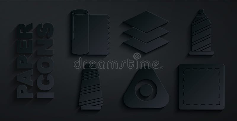 Set Sewing Chalk, Thread, Pattern, Layers Clothing Textile and Textile ...