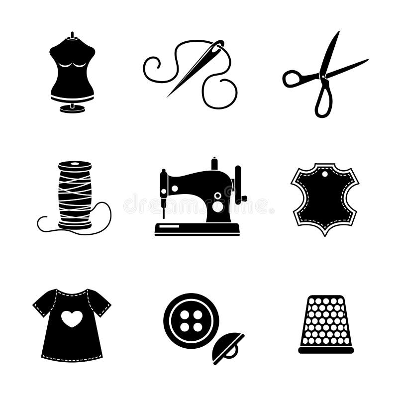 Needlework Sewing Machine Thread Stock Illustrations – 11,213 ...