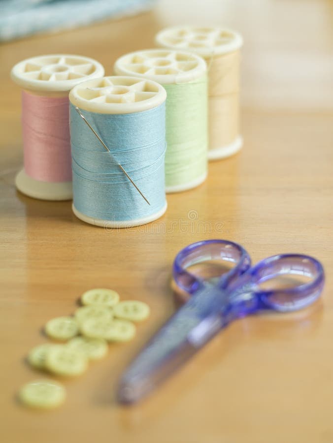 Set of sewing threads stock image. Image of claft, fastener - 38820405