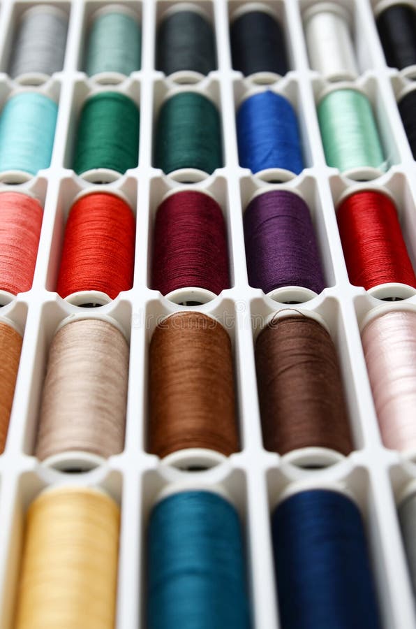 Set of sewing threads stock image. Image of fiber, close - 48881793