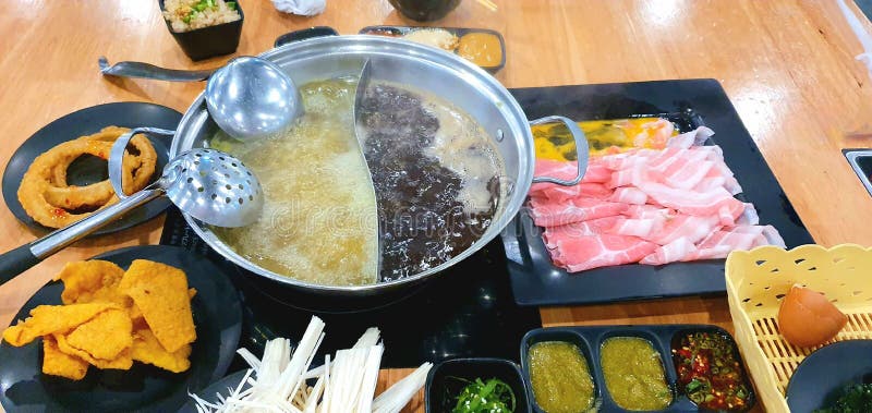 Set of Shabu. stock photo. Image of brunch, dish, shabu - 232409396