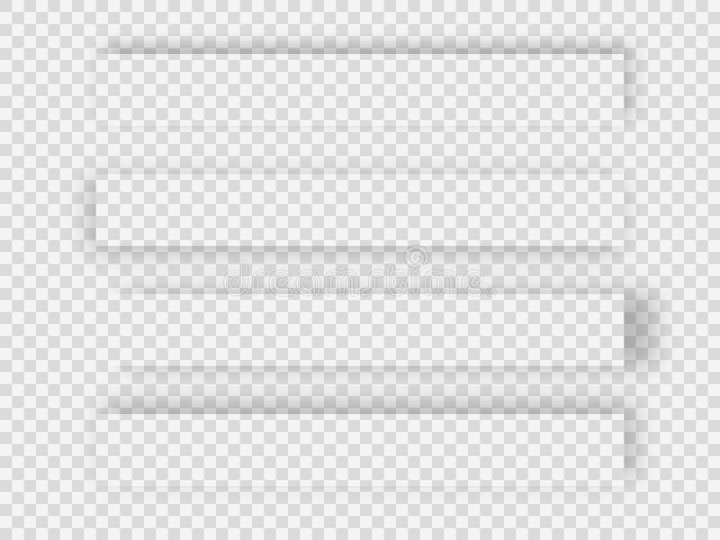 Set of Grey Shadows on Transparent Background Stock Vector ...