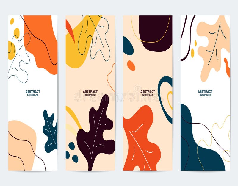 Set Shape Creative Backgrounds Design . Vector and Illustration ...