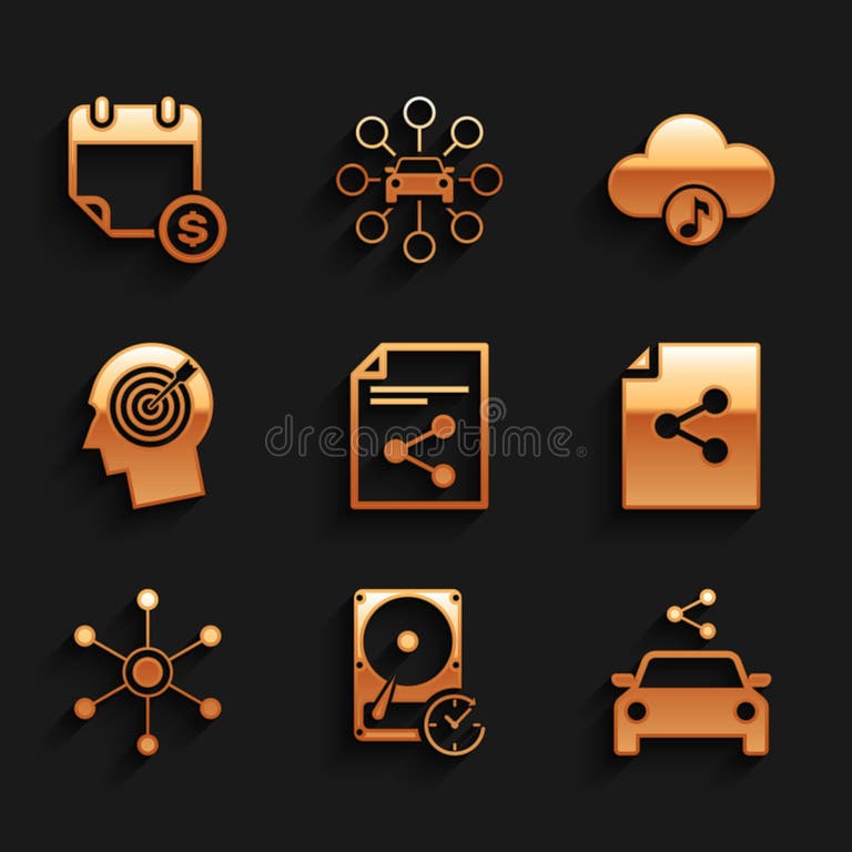 Set Share File, Hard Disk Drive with Clockwise, Car Sharing, , Network ...