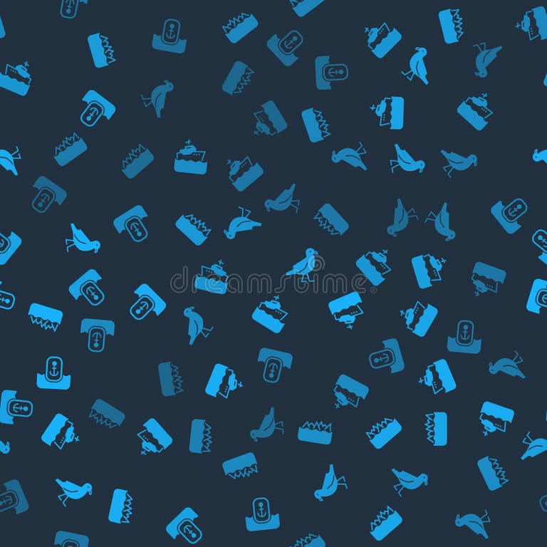 Set Sharp Stone Reefs, Cruise Ship, Bird Seagull and Location with ...