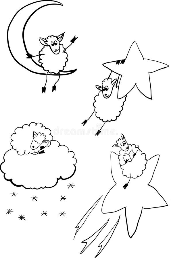 Sheep Contour Stock Illustrations – 3,452 Sheep Contour Stock ...