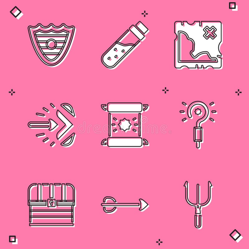 Map Magic Arrow Decree Parchment Stock Illustrations – 5 Map Magic ...