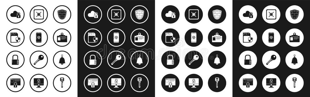 Sd Card Shield Fingerprint Scanner Stock Illustrations – 22 Sd Card ...