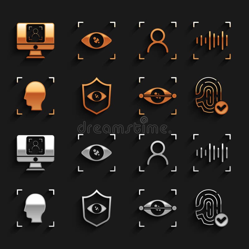 Set Shield Eye Scan, Voice Recognition, Fingerprint, Eye, Face, and ... Set Shield Eye Scan, Voice Recognition, Fingerprint, Eye, Face, and ...