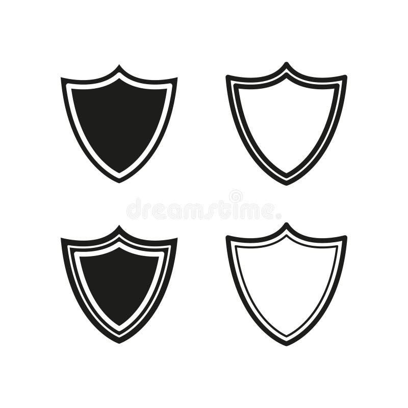 Set of Shield Icons. Simple Vector Illustration Stock Vector ...