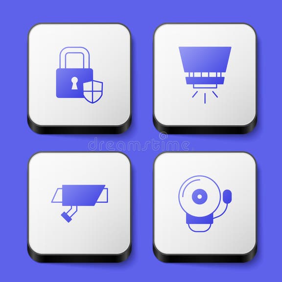 Set Shield Security with Lock, Fire Sprinkler System, Security Camera ...