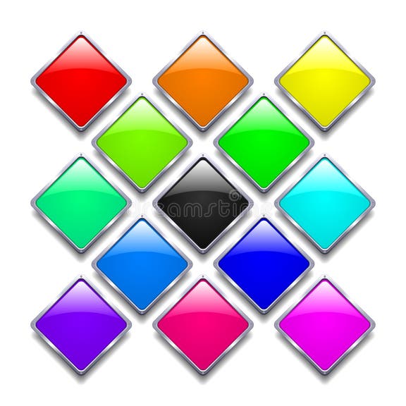 Set of shiny badges stock vector. Illustration of glossy - 10740637