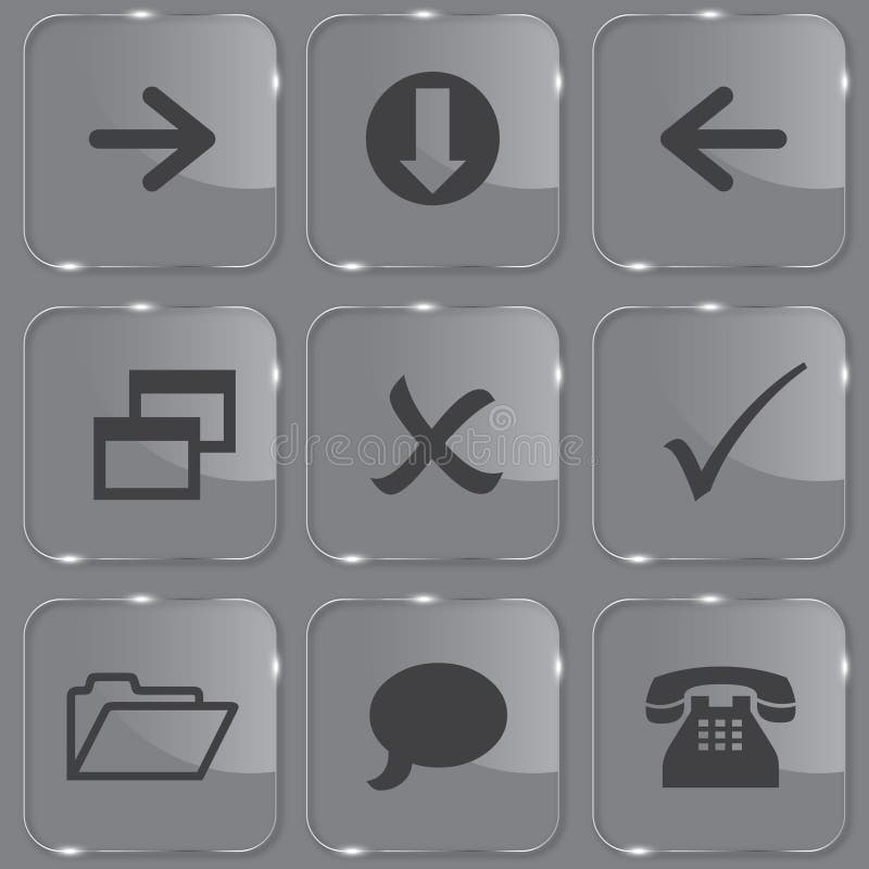 Set of Shiny Glass Web Buttons Vector Illustration Stock Vector ... Set of Shiny Glass Web Buttons Vector Illustration Stock Vector ...