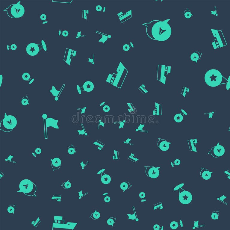 Set Ship Line Path, Infographic of City Map Navigation, Location Marker ...