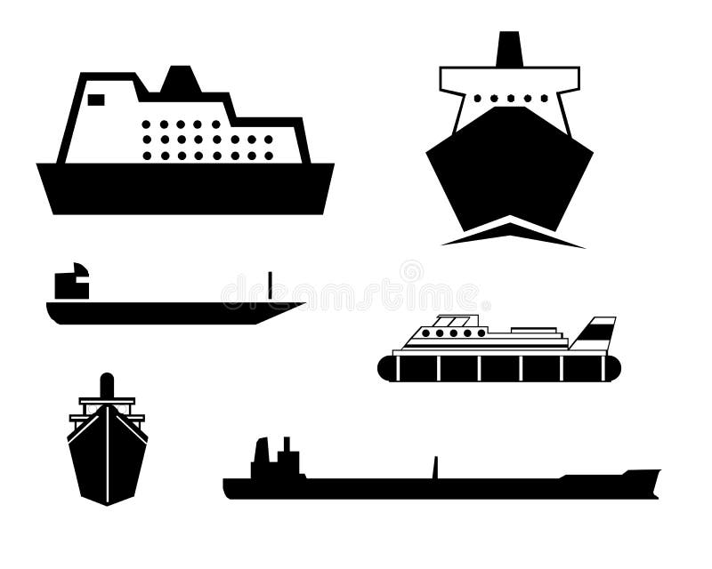 Set of ship symbol stock vector. Illustration of isolated - 176561408