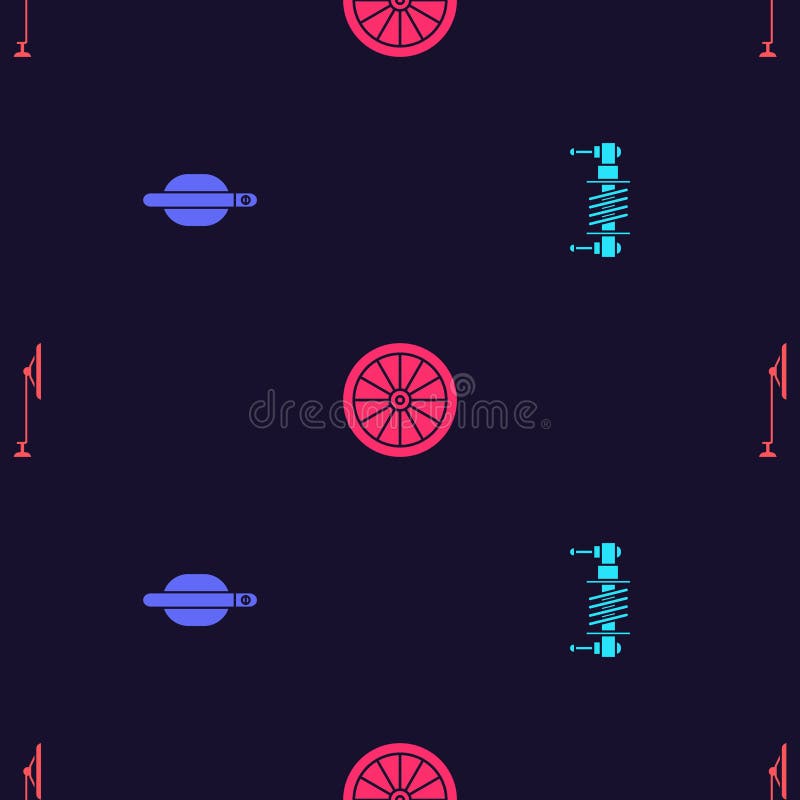 Set Shock Absorber, Car Door Handle, Wheel and Windscreen Wiper on ...