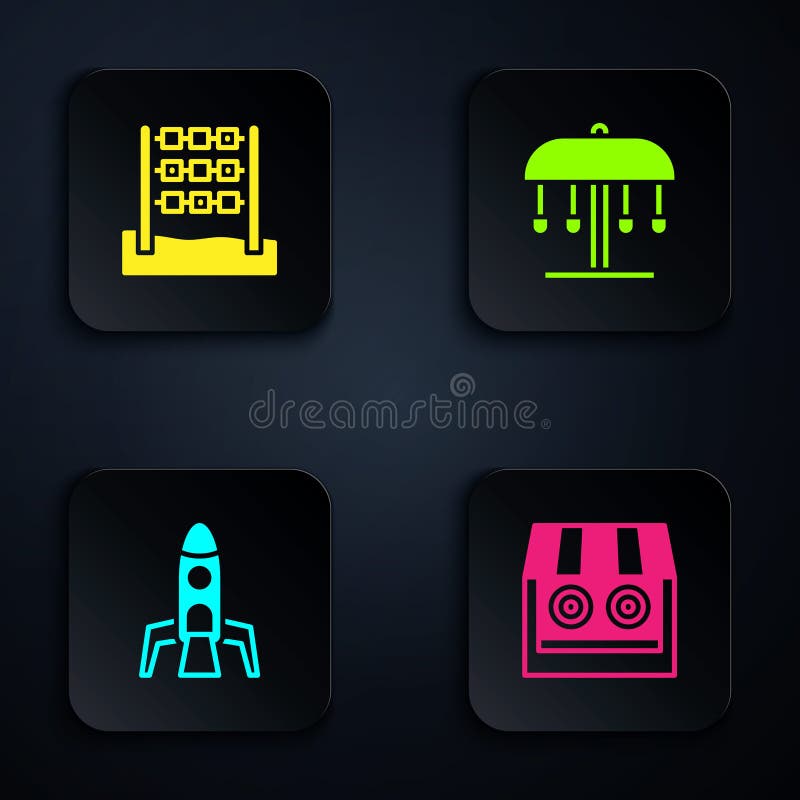 Set Shooting Gallery, Tic Tac Toe Game, Rocket Ship and Attraction ...