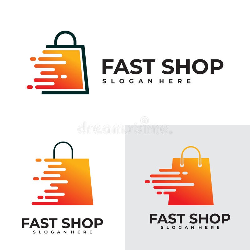 Set of Shop Logo Vector Design Template Stock Vector - Illustration of ...