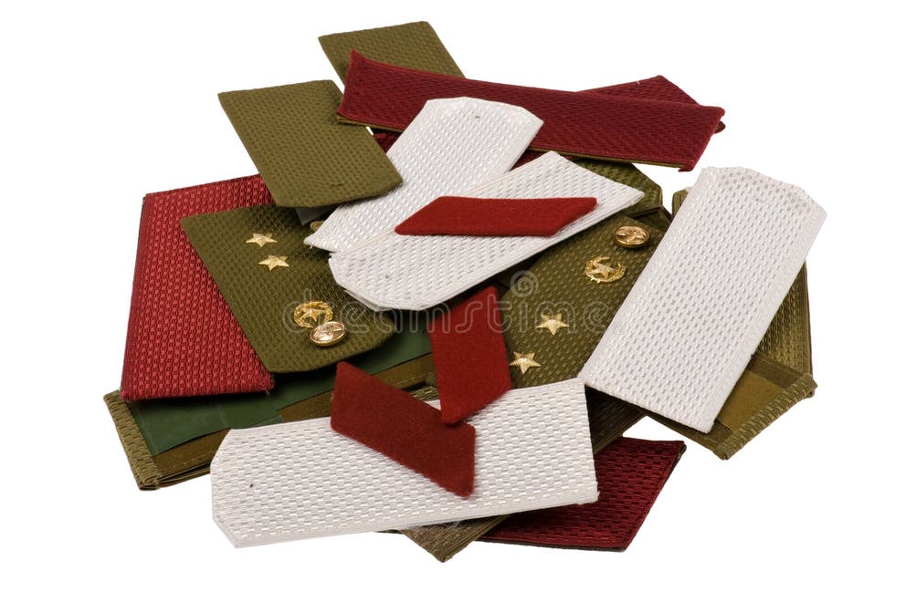 Set of shoulder strap stock image. Image of armed, sign - 20845253