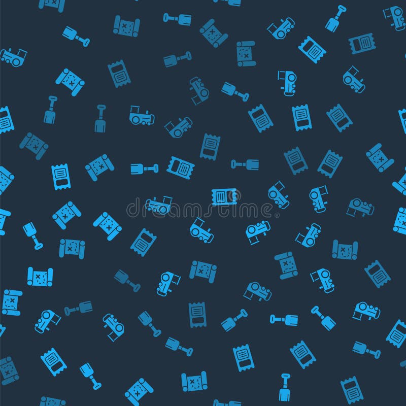 Set Shovel Toy, Toy Train, Circus Ticket and Pirate Treasure Map on ...