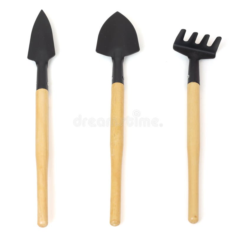 Set of Shovels and rake. stock photo. Image of activity - 22220506