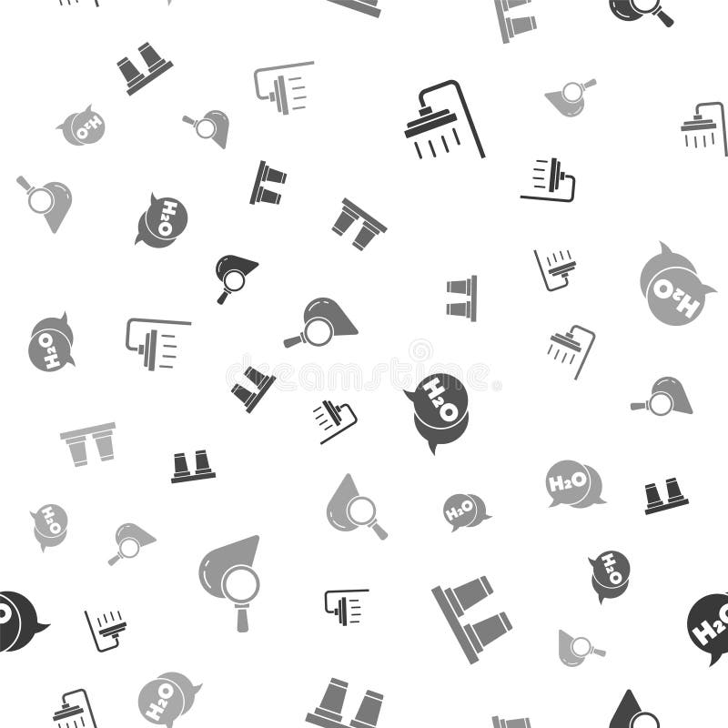 Set Shower, Water Filter, Chemical Formula for H2O and Drop and ...