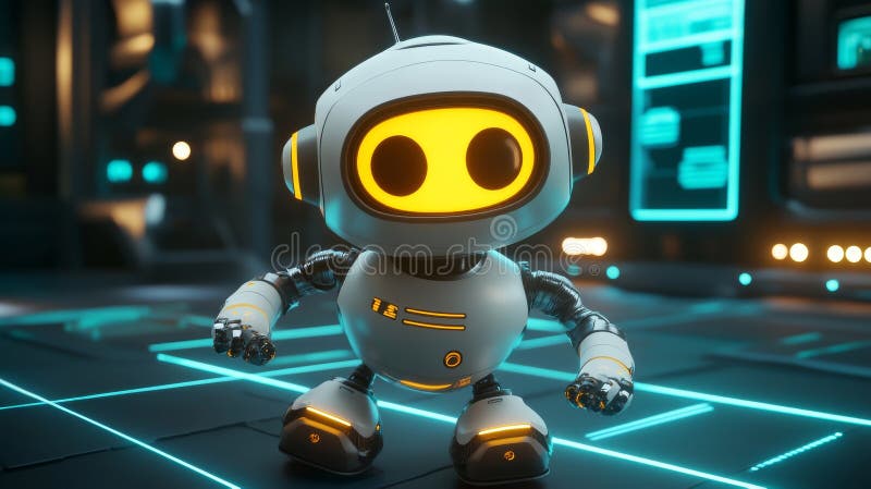 The Set Shows a Digital Chat Bot, Robot Application, Conversation ...