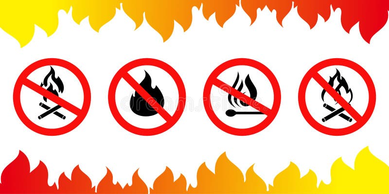 No Flame Sign Stock Illustrations – 4,363 No Flame Sign Stock ...