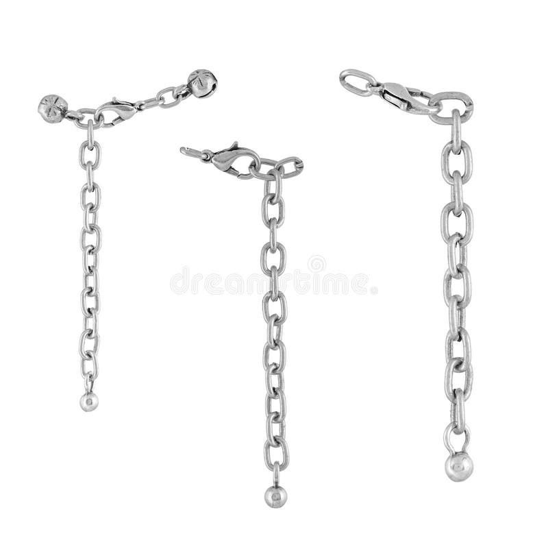 A Set of Silver Locks for Jewelry Chains and Bracelets. for Designers ...